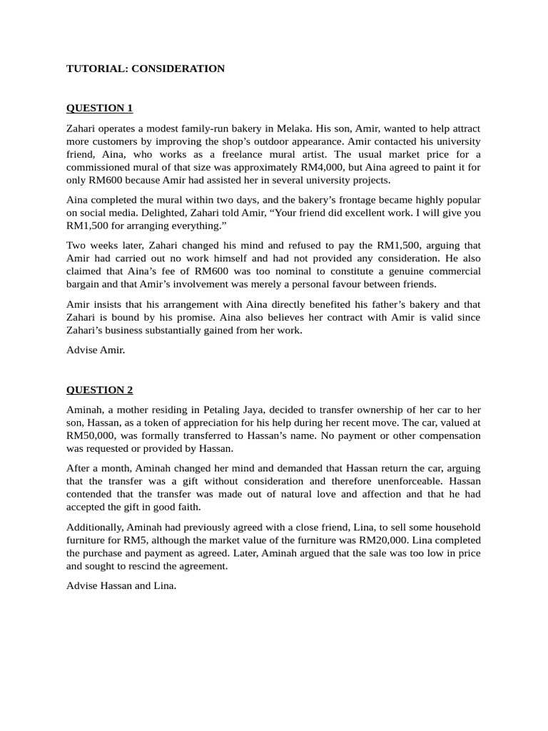 Tutorial Consideration | PDF