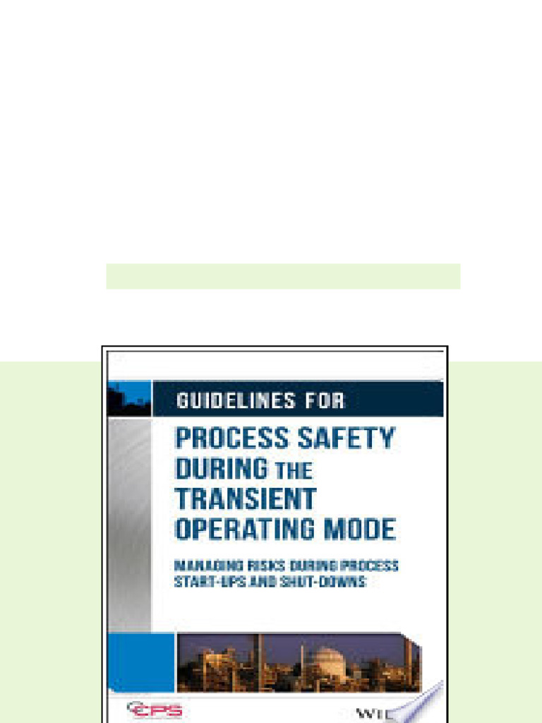 (Ebook) Guidelines for Process Safety During the Transient Operating ...