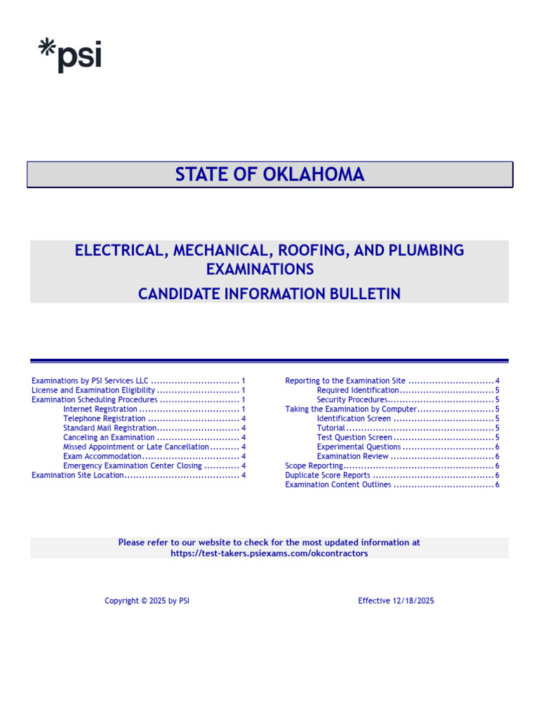 Psi Candidate Information Bulletin 2023 | PDF | Electrical Wiring ...