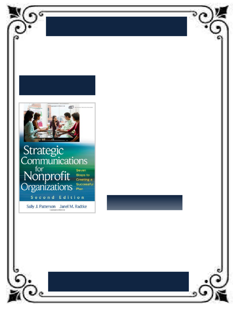 Strategic Communications for Nonprofit Organization Seven Steps to ...