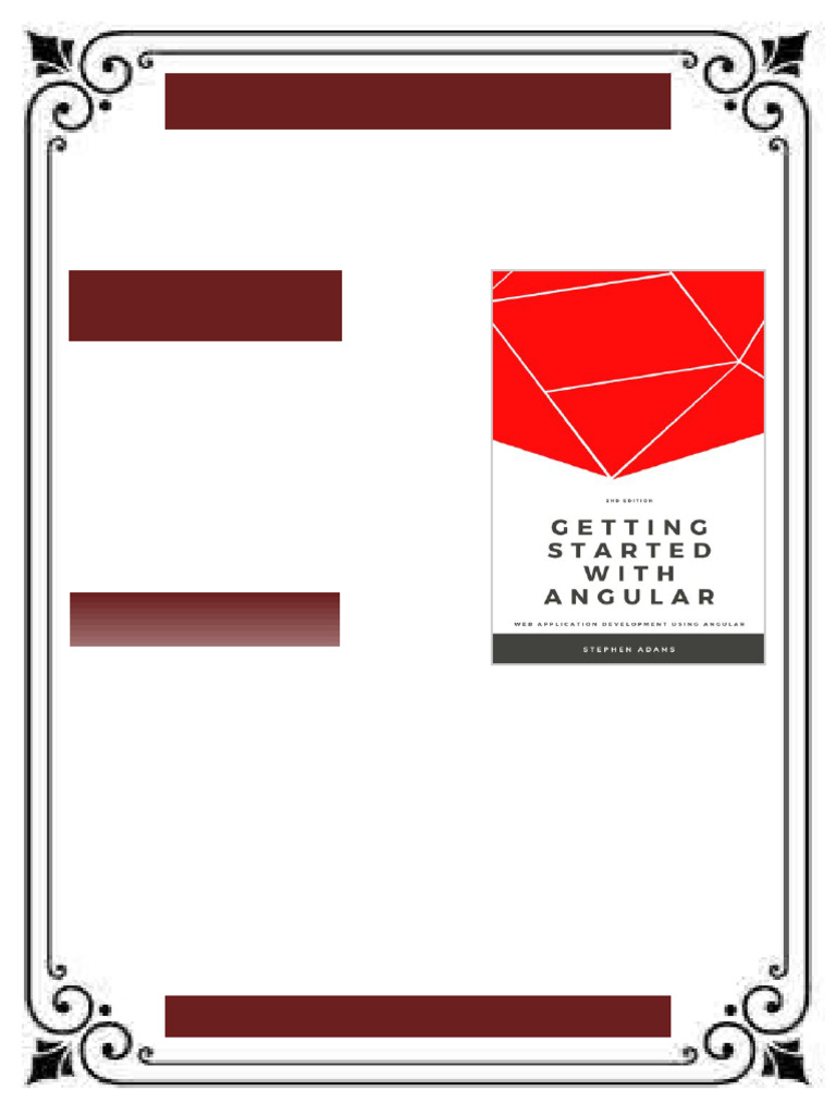 Getting Started With Angular 2nd Edition Stephen Adams eBook student pdf version | PDF | Angular ...