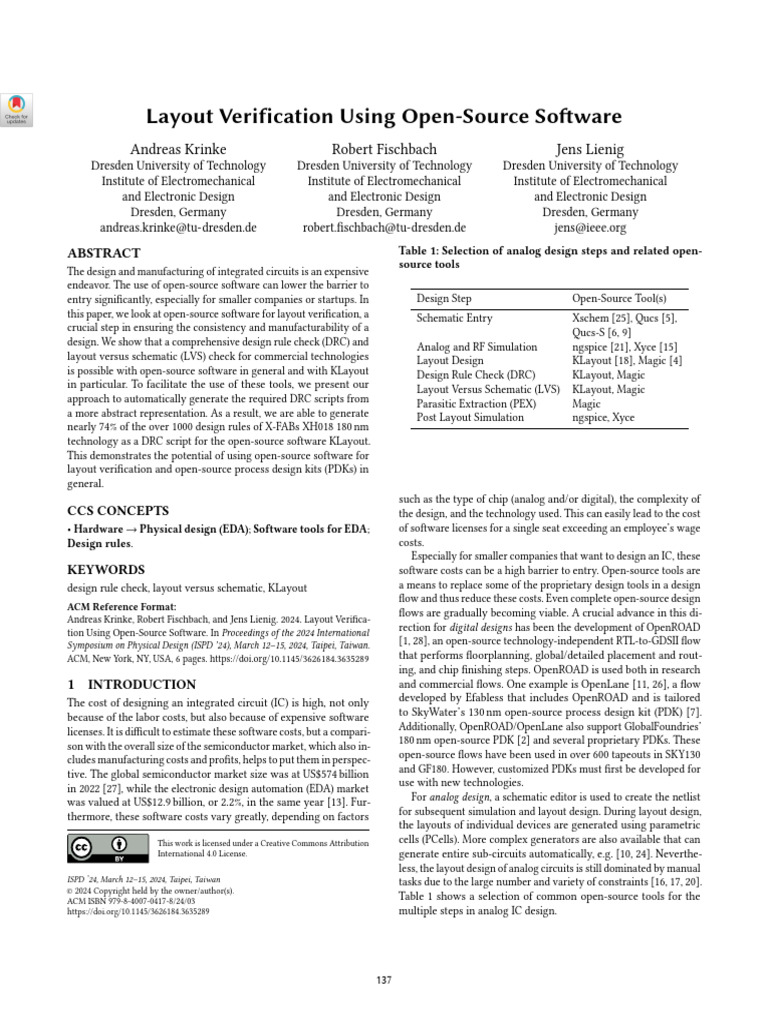 Layout Verification Using Open-Source Software | PDF | Scripting ...