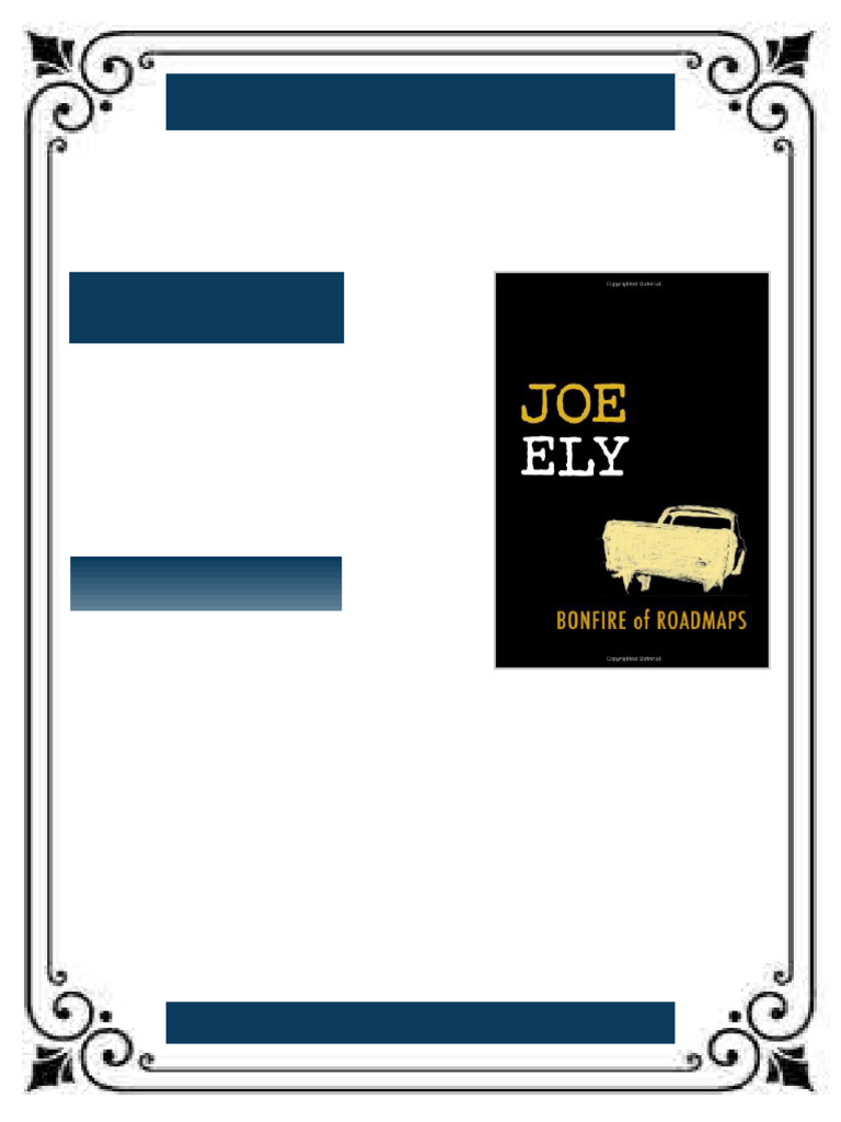 Bonfire of Roadmaps Joe Ely ebook chapter bundle | PDF