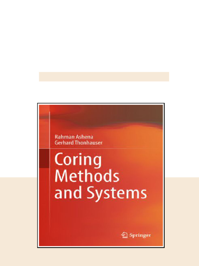 Coring Methods And Systems 1st Ed Rahman Ashena Gerhard Thonhauser No ...