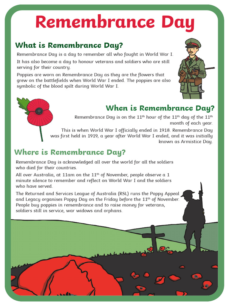 What is Remembrance Day Flyer | PDF