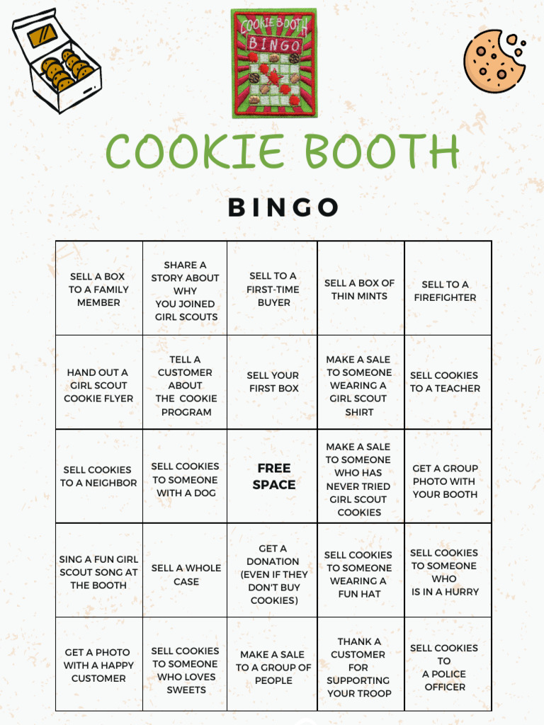 Cookie Booth Bingo | PDF