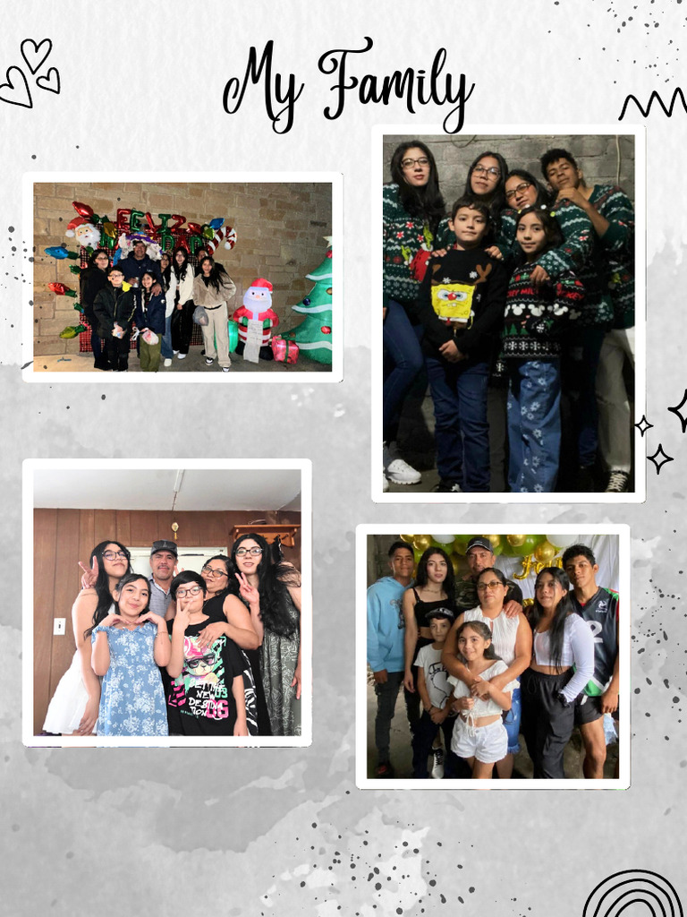 Collage de Fotos Vacaciones Entorno Rural Doodle Fotográfico Blanco y ...