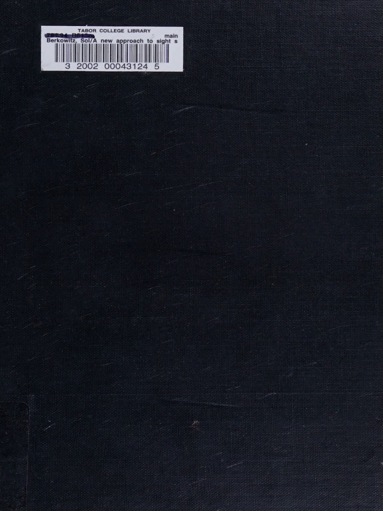 New Approach to Sight Singing Guide | PDF | Singing | Clef