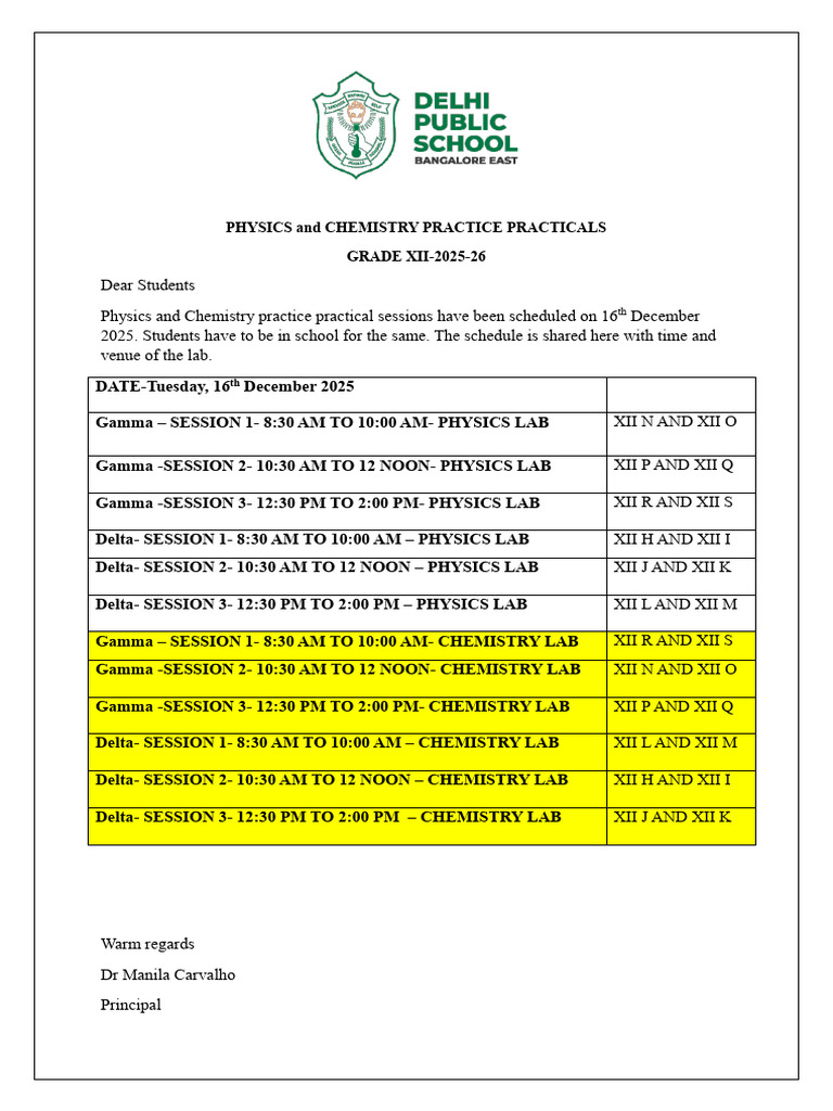 3089 Grade 12 Practice Practicals. | PDF