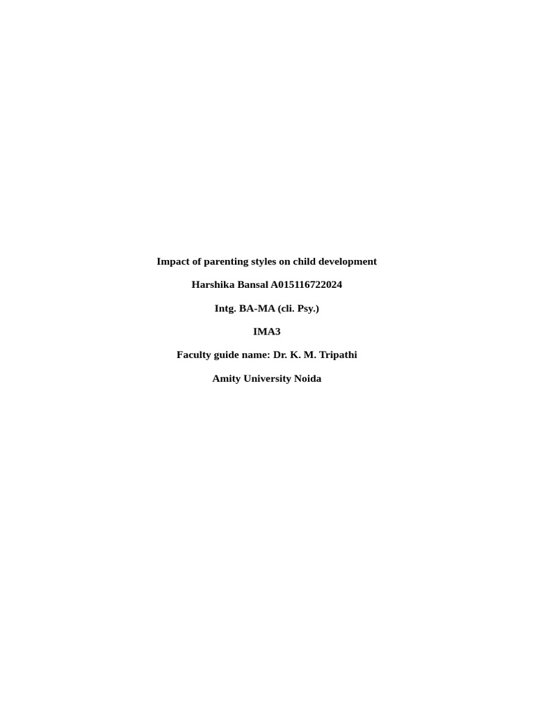NTCC final report | PDF | Parenting | Child Development