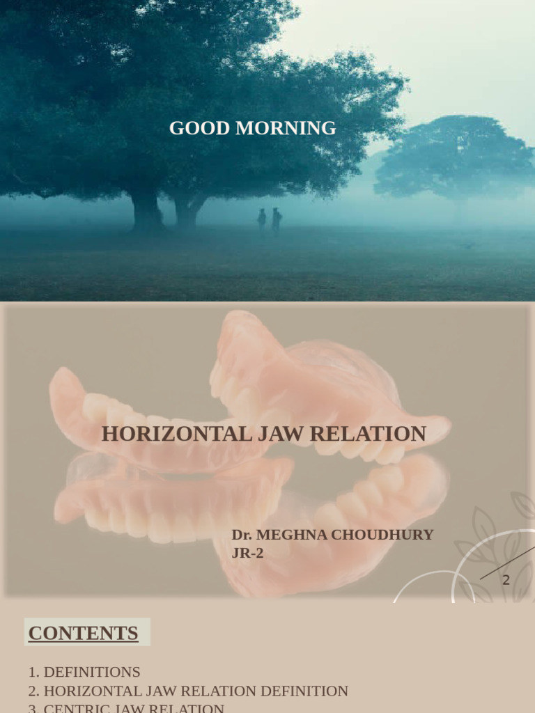 Understanding Horizontal Jaw Relation | PDF | Dental Anatomy ...