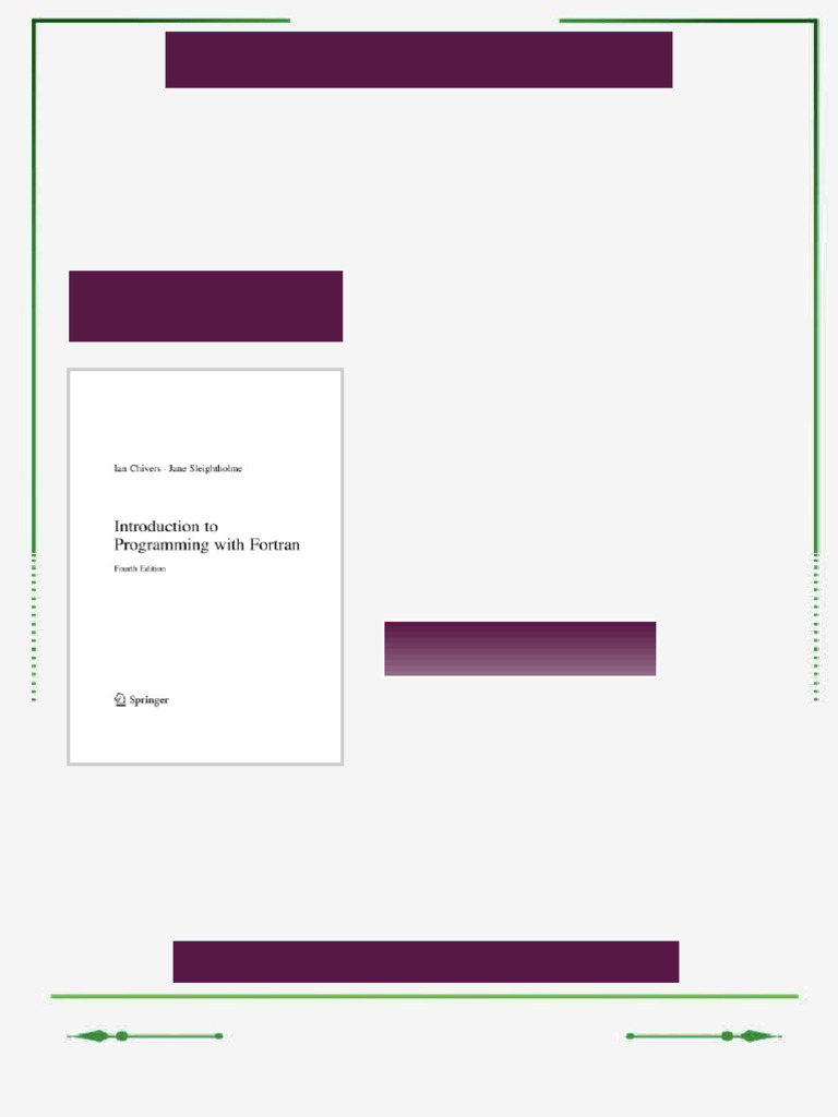 Introduction to Programming with Fortran Ian Chivers eBook clean pdf ...