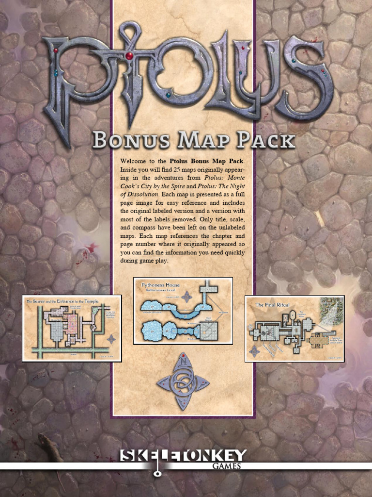 Ptolus Bonus Map Pack | PDF | D20 System | Dungeons & Dragons