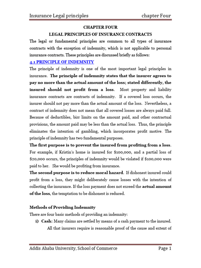Risk Management & Insurance - Chapter 4 | PDF | Insurance | Subrogation