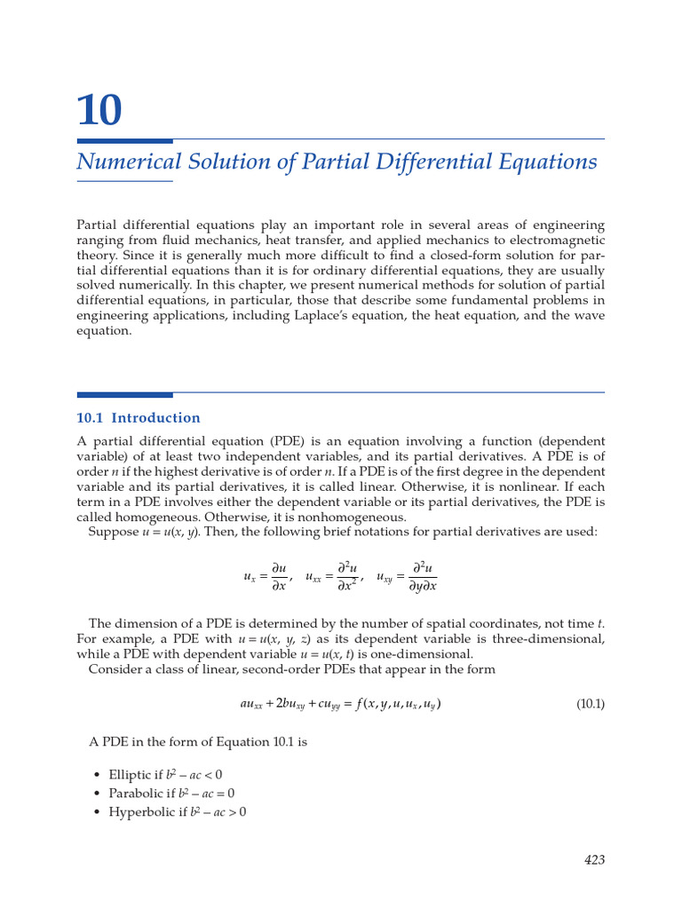 Lecture - 1 Elliptical PDE | PDF | Partial Differential Equation ...