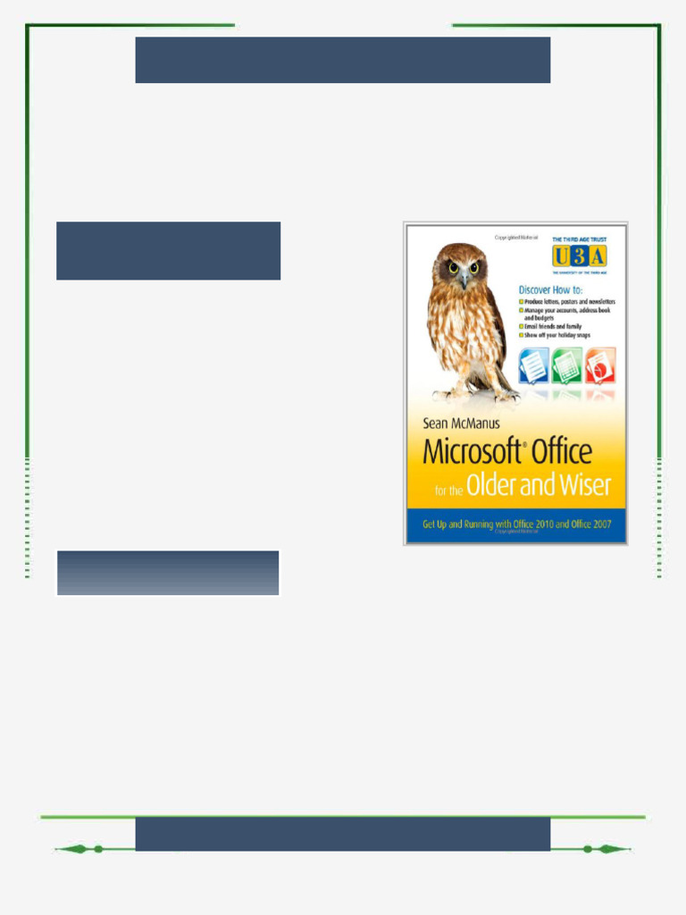 Microsoft Office for the Older and Wiser Get up and running with Office ...