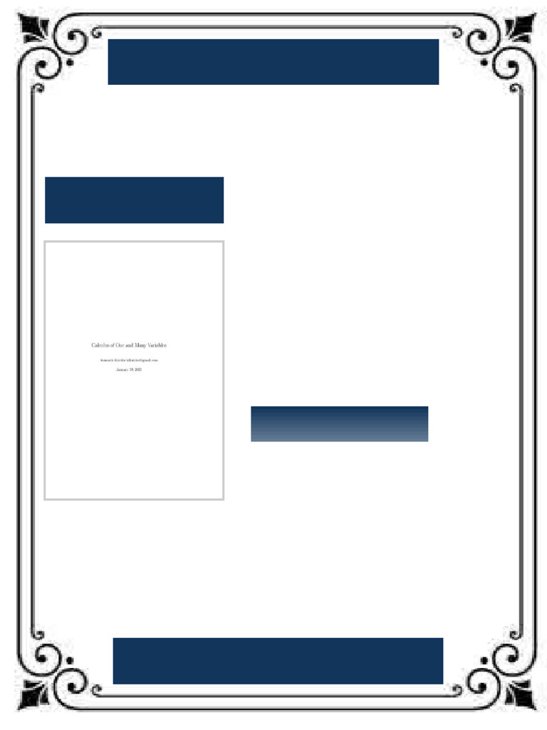 Calculus of One and Many Variables Kenneth Kuttler eBook complete ...