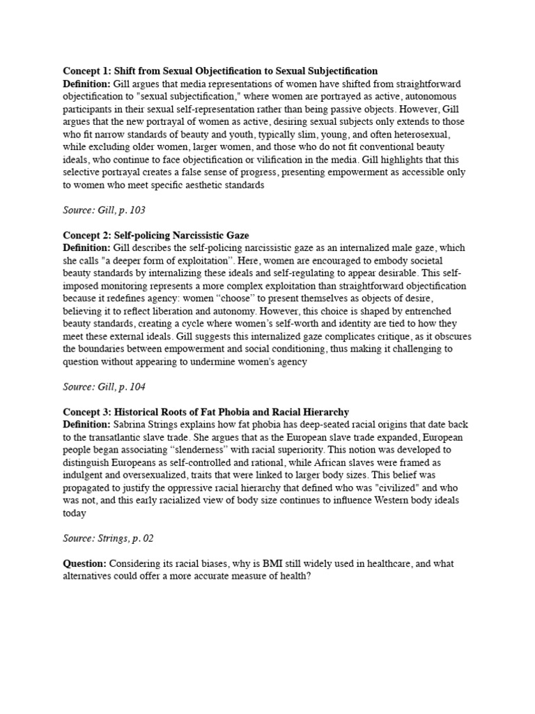 Media's Role in Body Image and Agency | PDF | Beauty | Physical ...