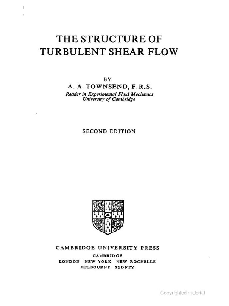 The Structure of Turbulent Shear Flow | PDF