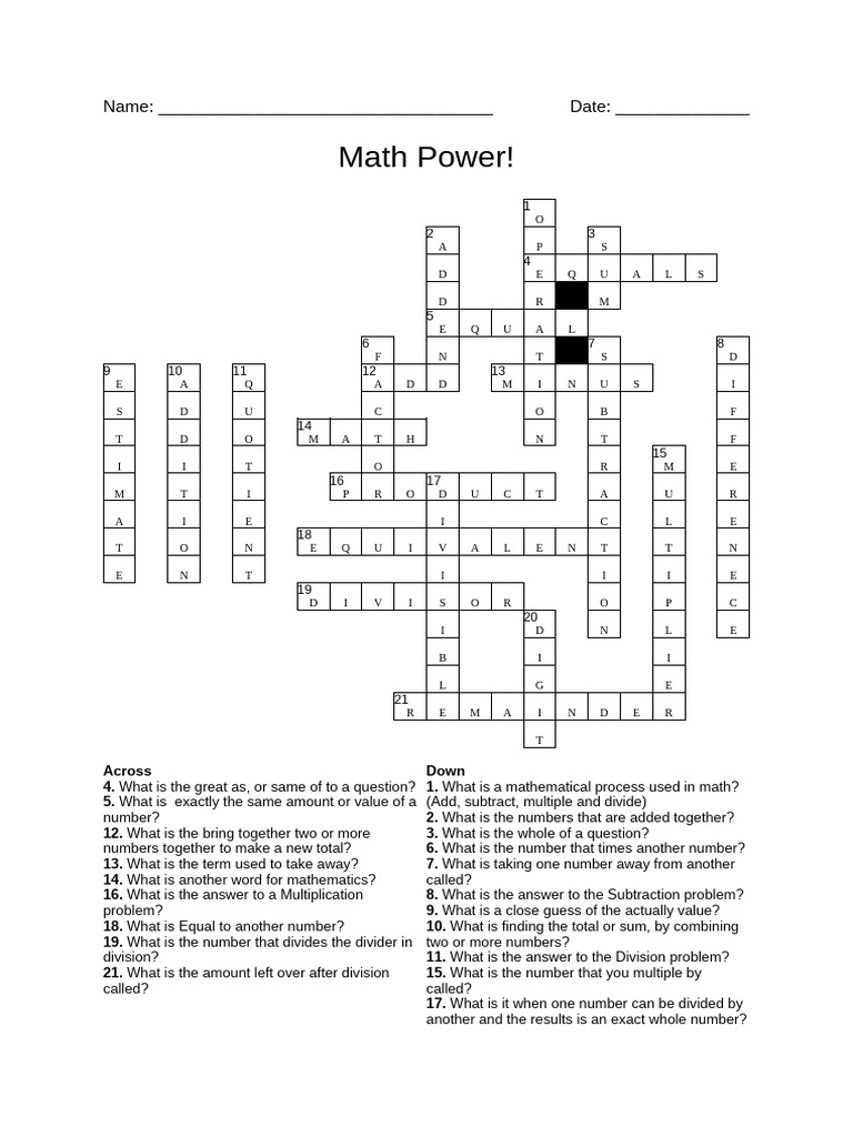 TOPIC 6 Math Power Answer Key | PDF | Numbers | Chess