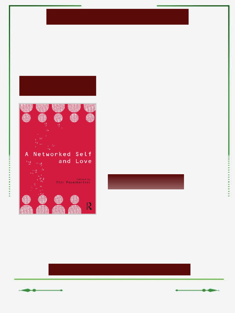 A Networked Self and Love 1st Edition Zizi Papacharissi (Editor) ebook ...
