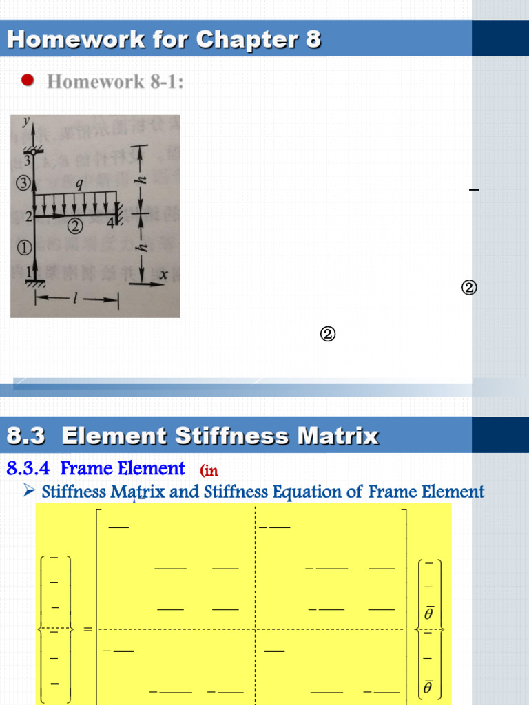 Homework For Chapter 8 | PDF | Matrix (Mathematics) | Algebra