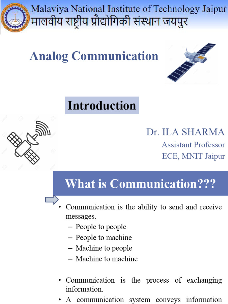 Overview of Analog Communication Systems | PDF | Radio Spectrum ...