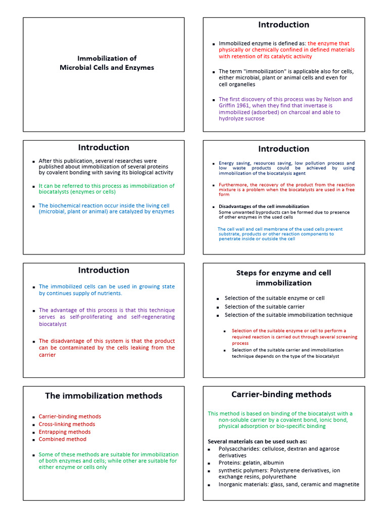 Chapter 6 Microbial cell immobilization - converted | PDF | Enzyme ...