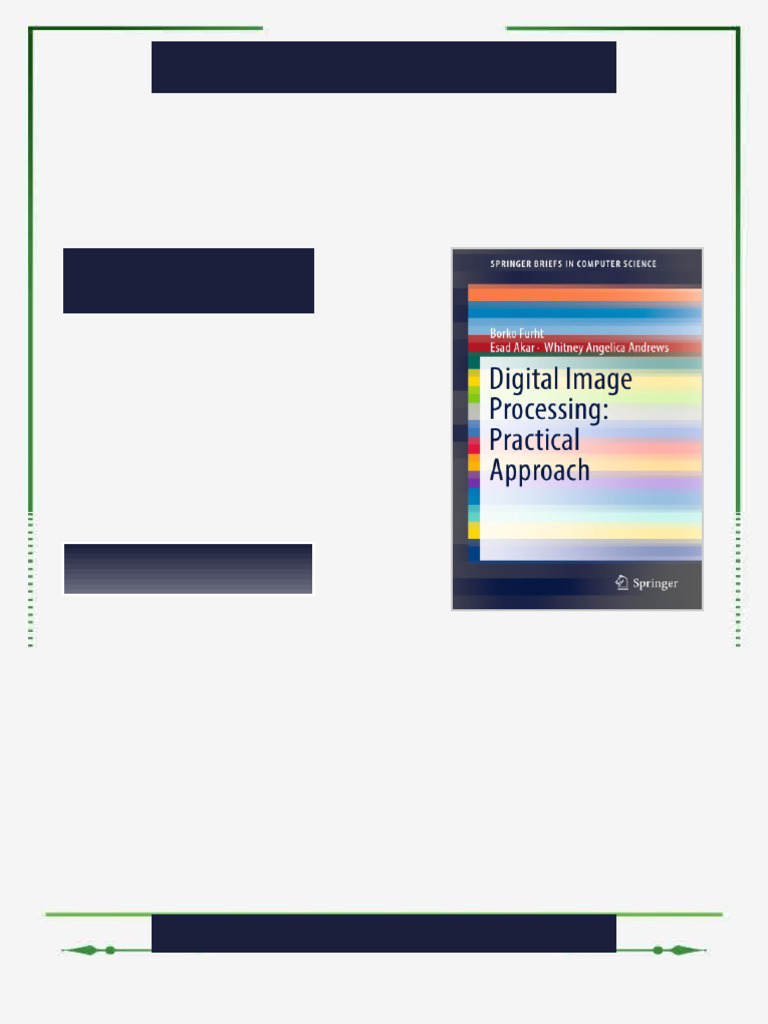 Digital Image Processing Practical Approach Borko Furht Ebook Full ...