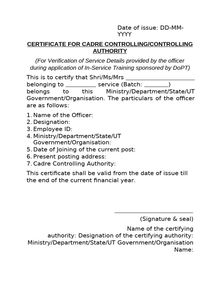 CCA Certificate Final Sample | PDF