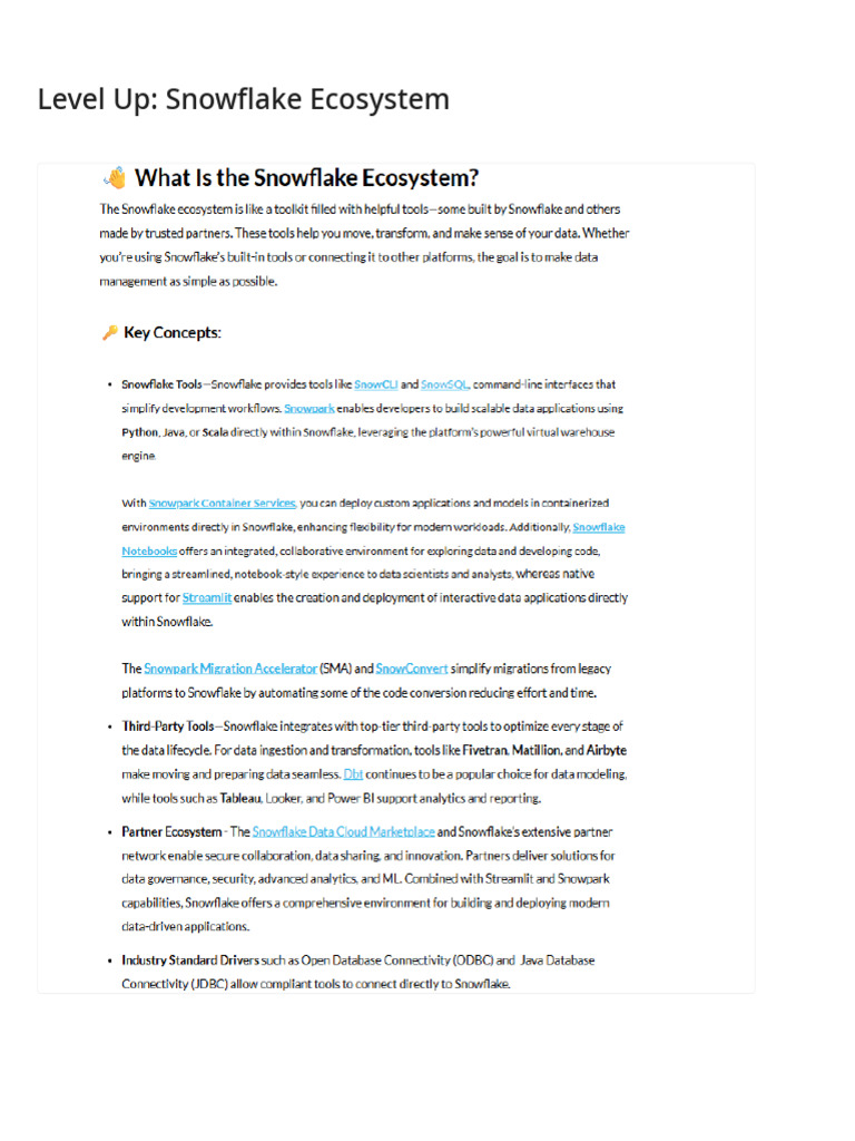 Level Up - Snowflake Ecosystem-2025122411132055 | PDF