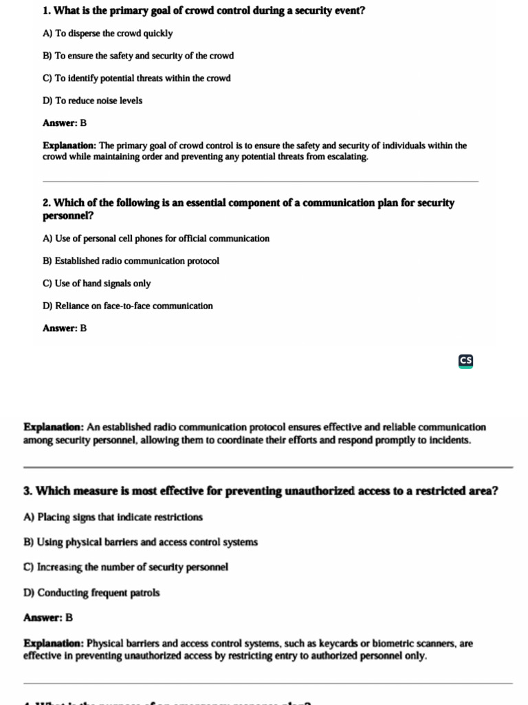 ASF Security Measures To Maintain Law MCQs 2024 | PDF