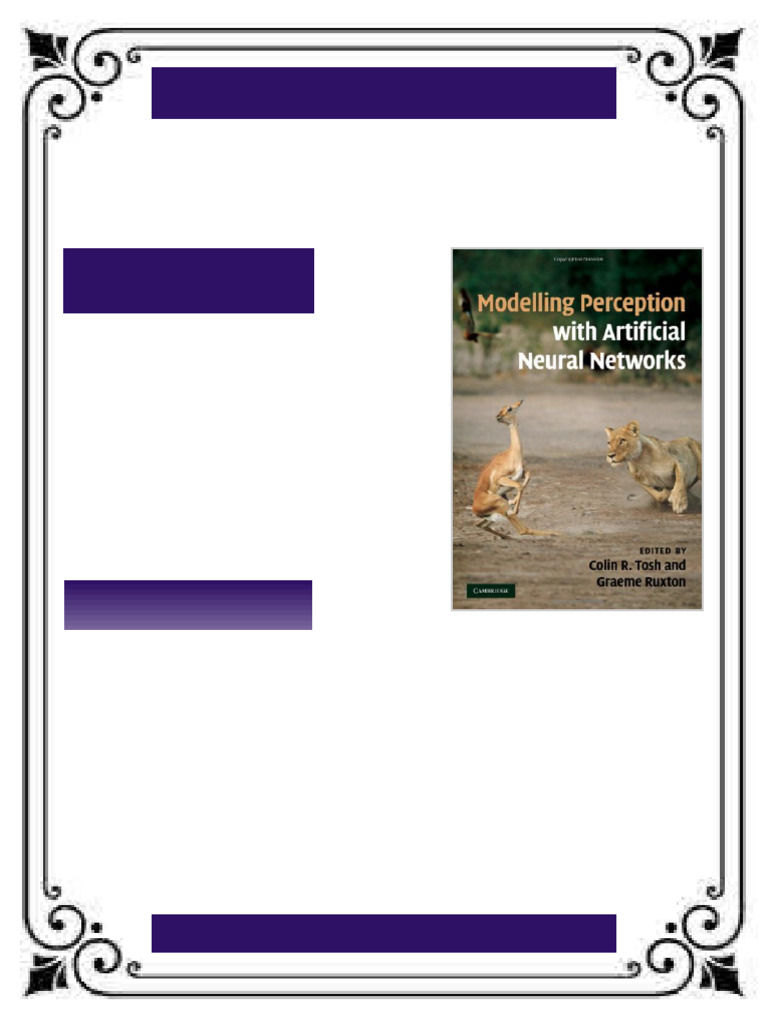 Modelling Perception with Artificial Neural Networks 1st Edition Colin ...