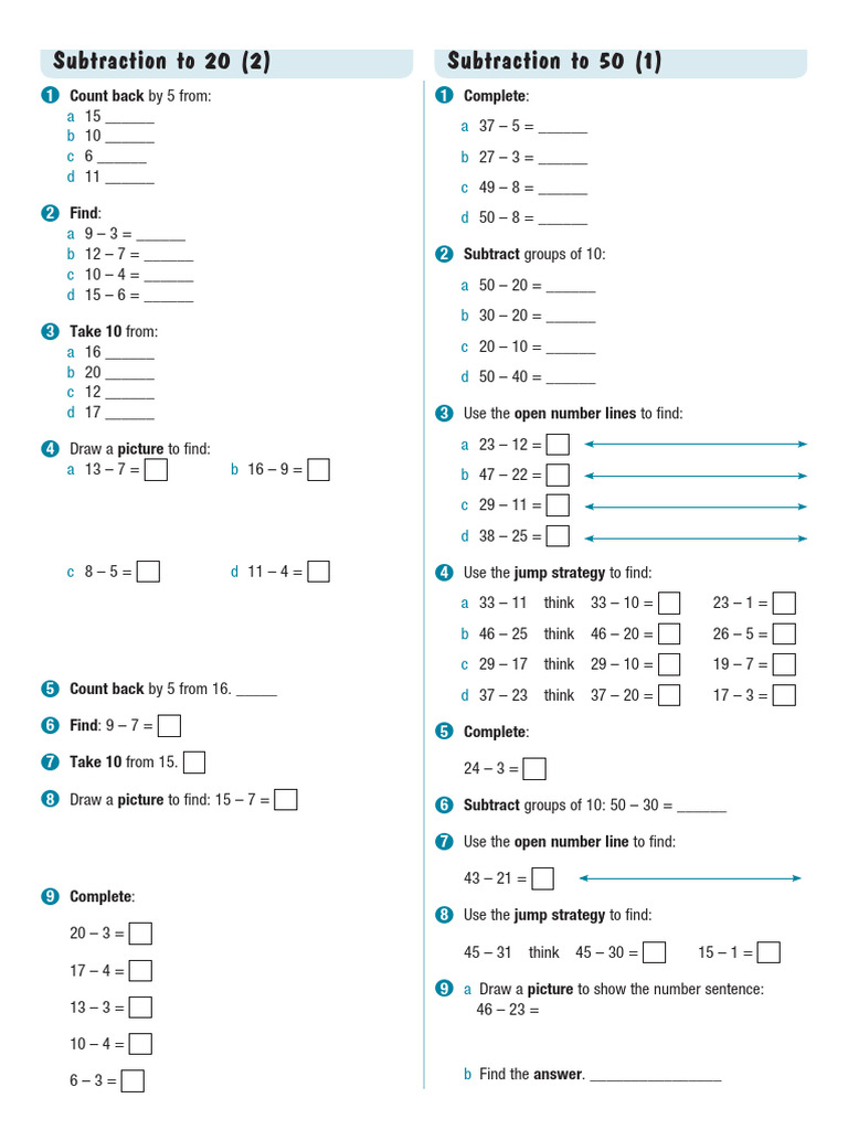 Maths Year 1 | PDF