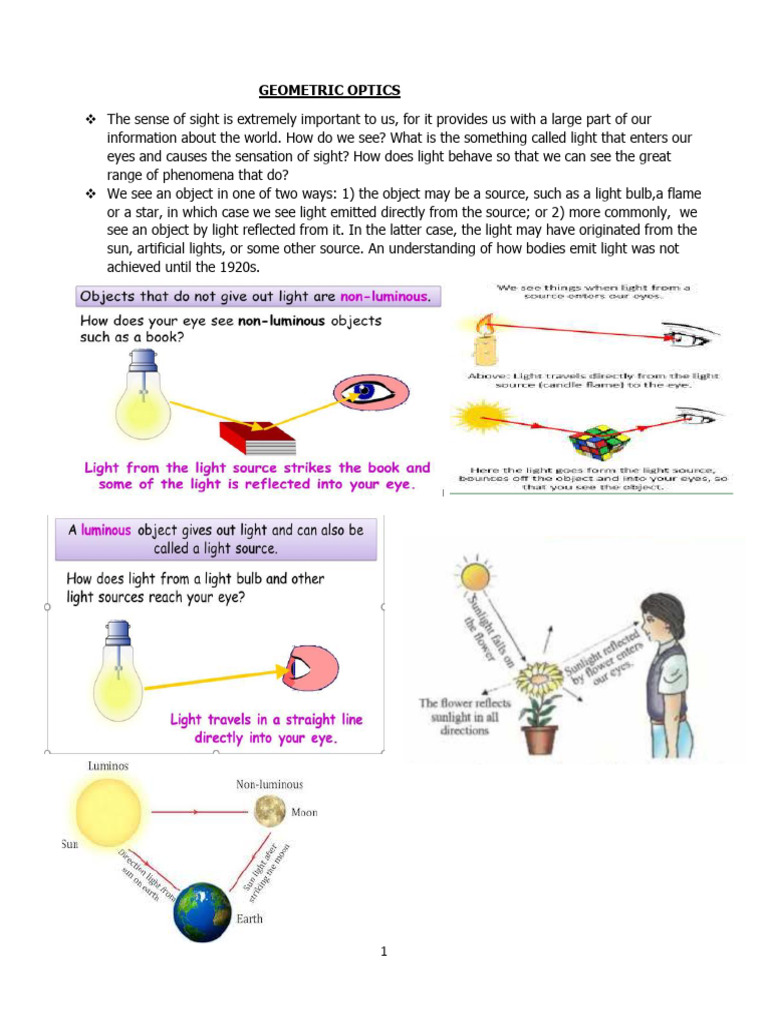Geometric Optics | PDF | Light | Optics