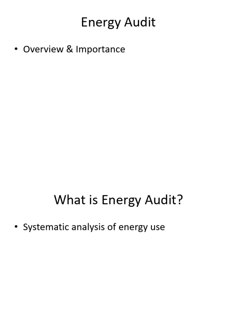 Energy Audit: Save Costs & Improve Efficiency | PDF
