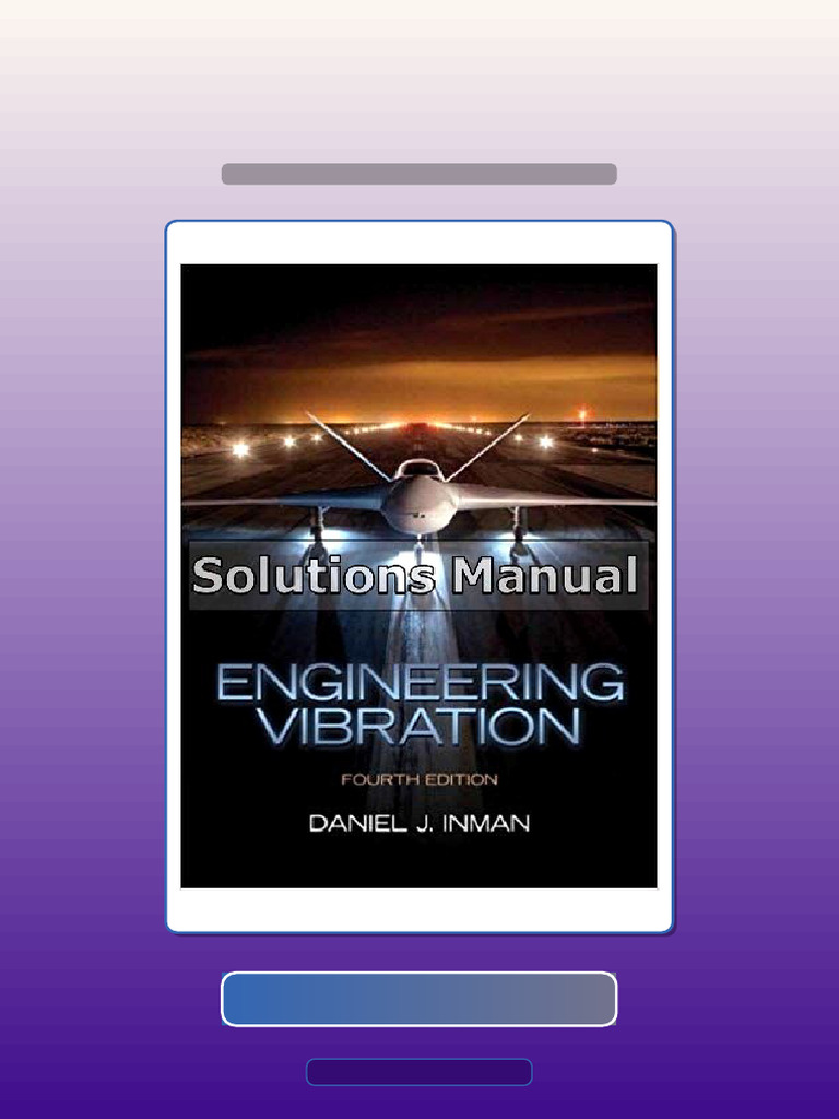 Engineering Vibration 4th Edition Inman Test Bank | PDF | Multiple ...
