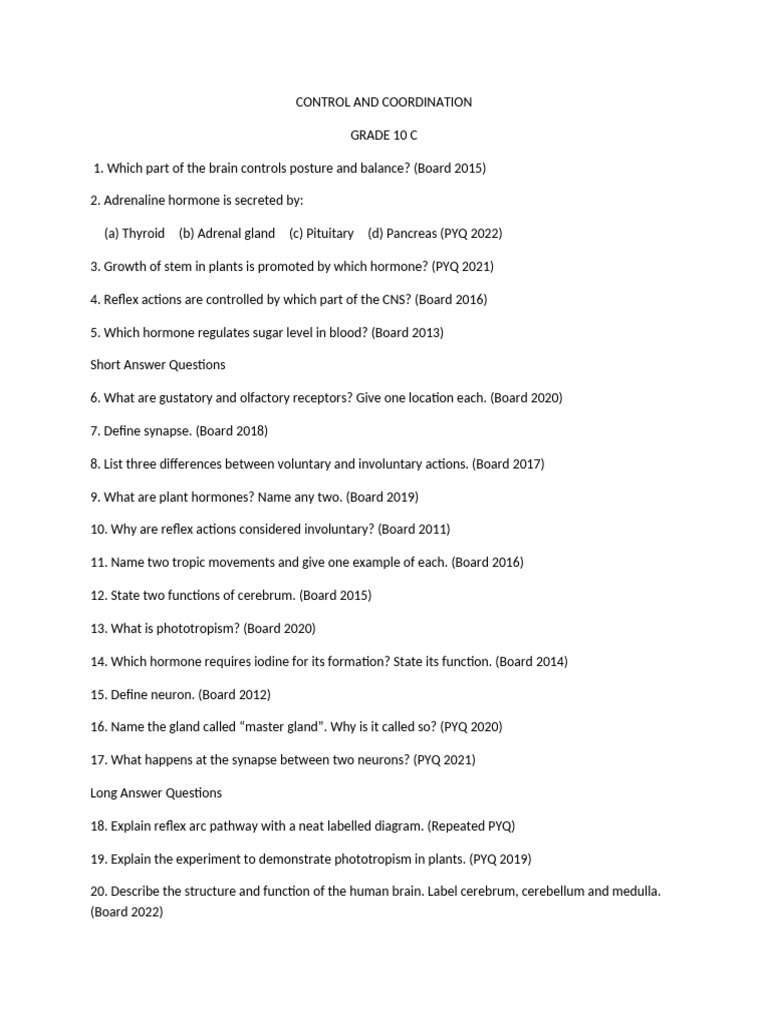 10C_C&C | PDF | Hormone | Physiology