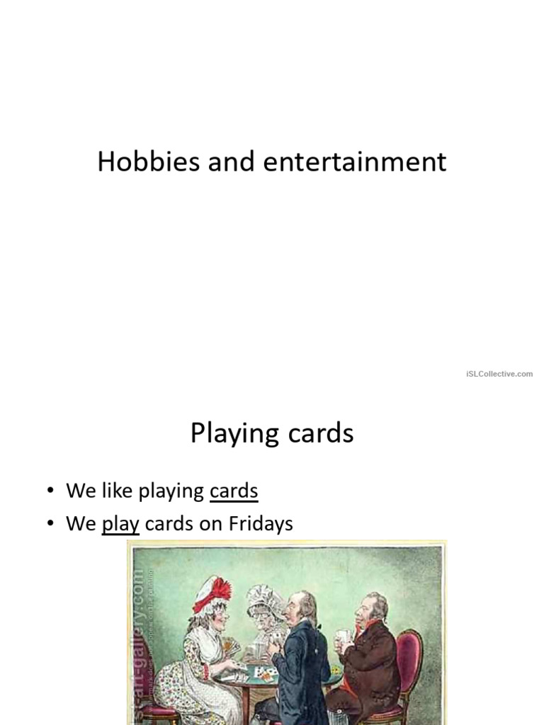 Diverse Hobbies and Entertainment Activities | PDF