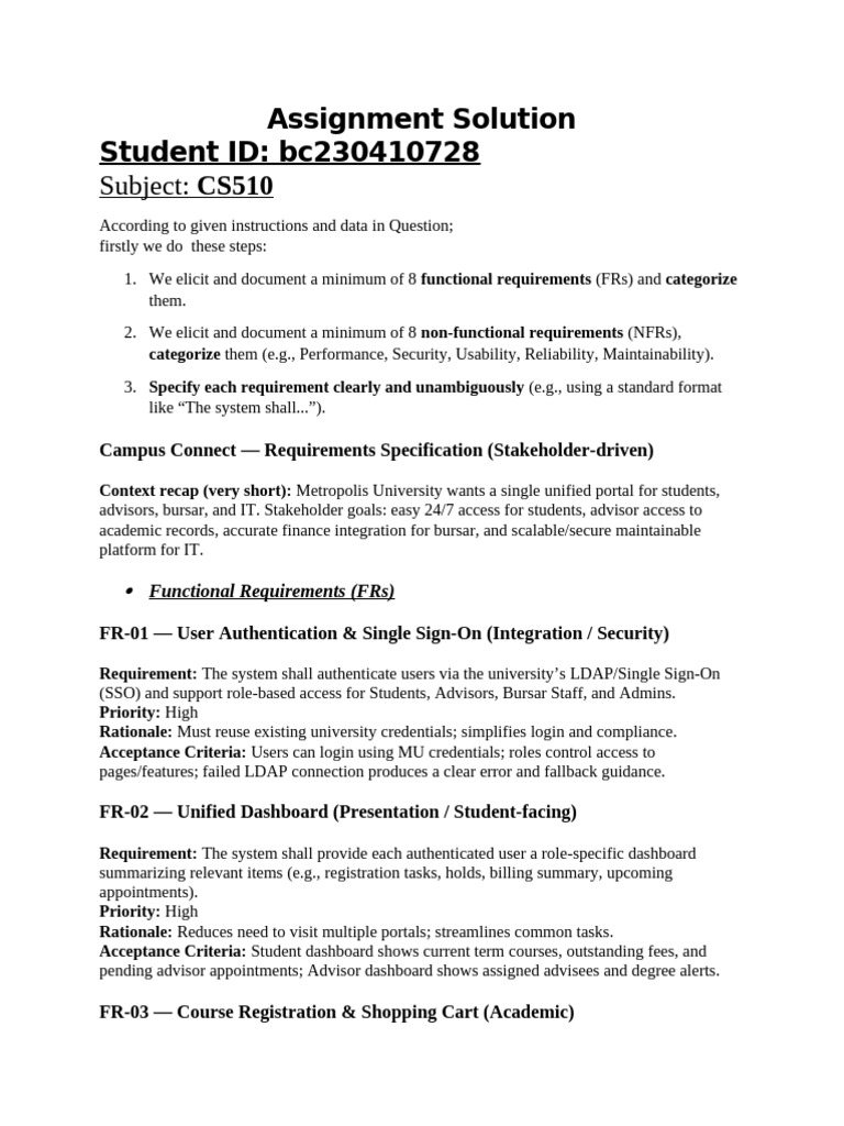 Fall 2025 CS510 1 Solution | PDF | Computing | Computer Engineering