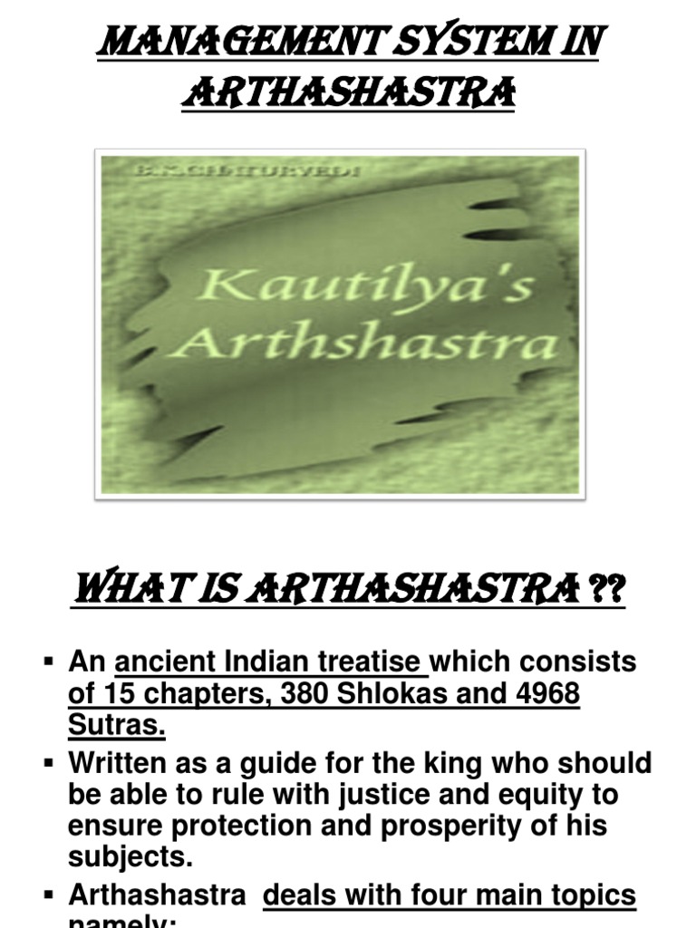 Artha Shastra | PDF | Leadership | Economies