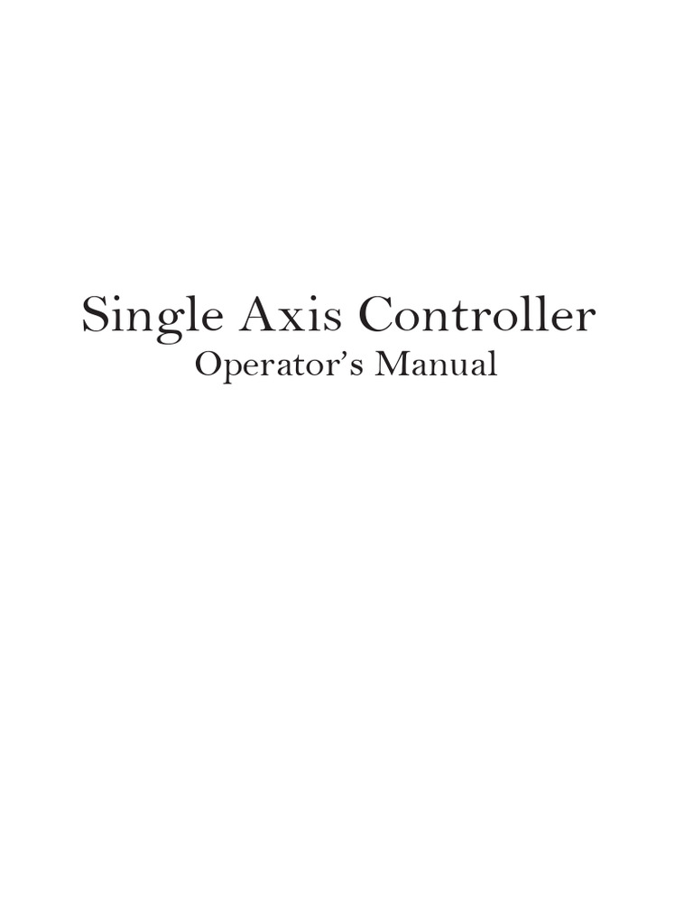 SAC Operator (Rotary Axis Controller) | PDF | Parameter (Computer ...
