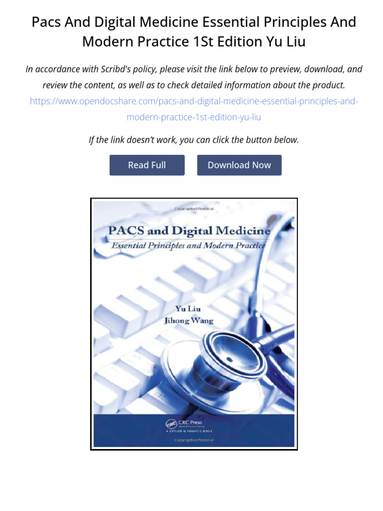 PACS and Digital Medicine Essential Principles and Modern Practice 1st ...