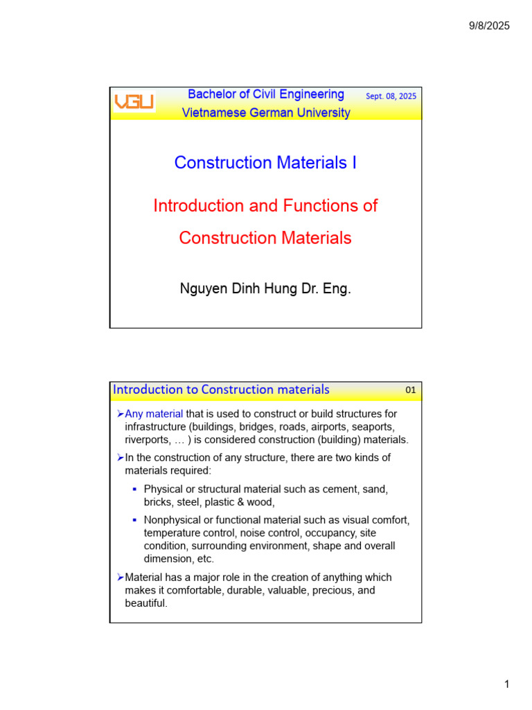 Introduction to Construction Materials | PDF | Deformation (Engineering ...