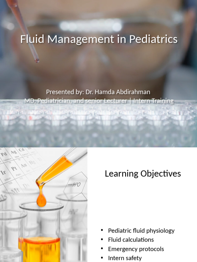 Fluid Management Pediatrics Full Detailed | PDF | Saline (Medicine ...