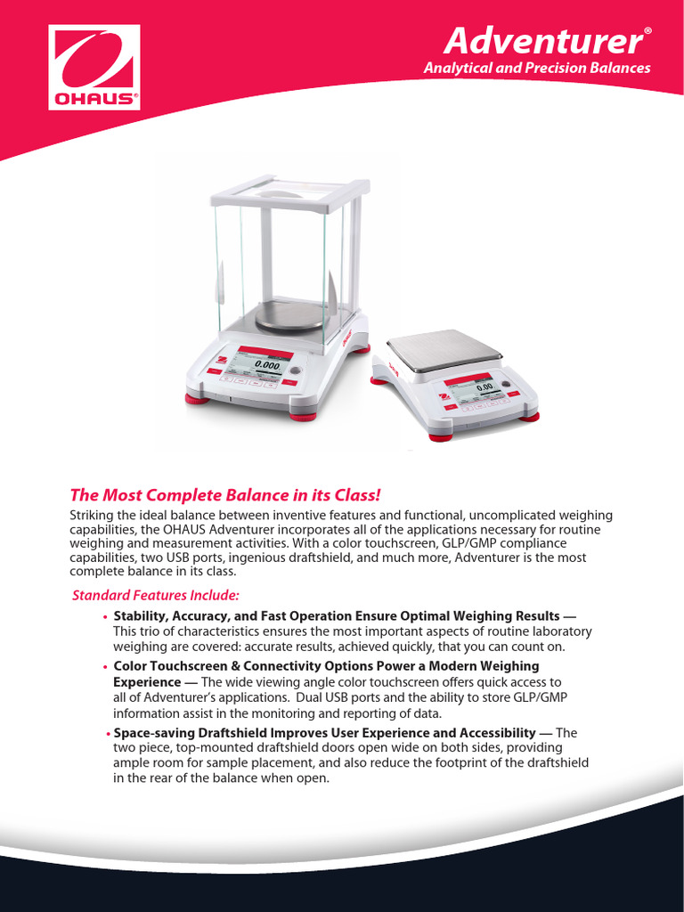 Adventurer AP DS 80774751 B | PDF | Weighing Scale | Weight