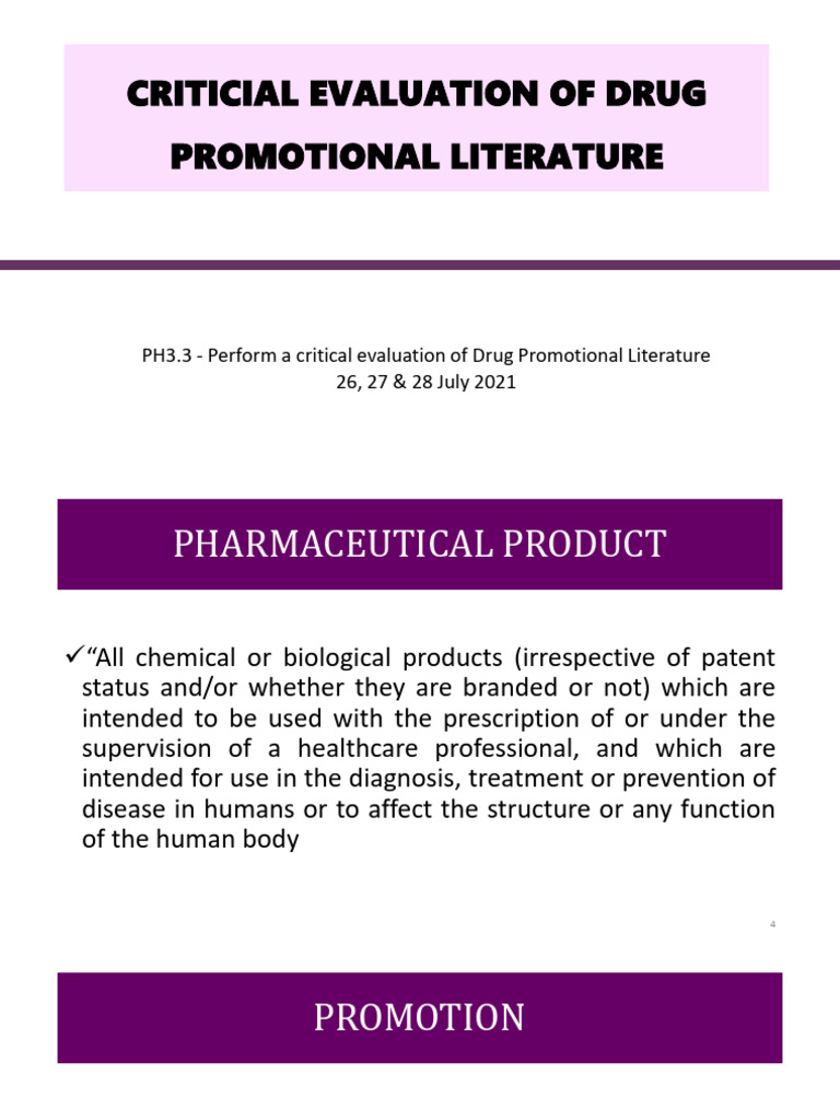 Drug Promotional Literature | PDF | Pharmaceutical Industry | Drugs