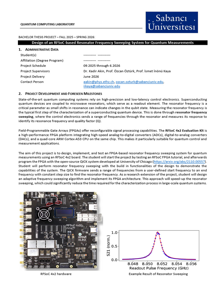 RFSoC Proposal 2025-2026 | PDF | Field Programmable Gate Array ...