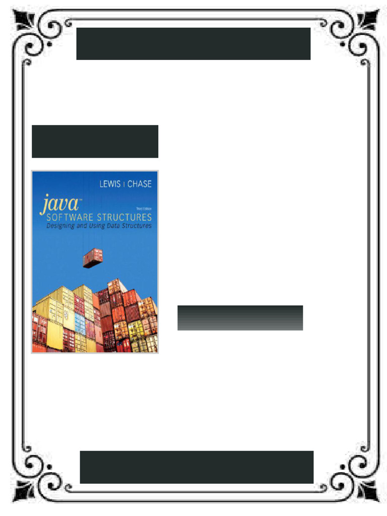 Java Software Structures Designing and Using Data Structures 3rd ...
