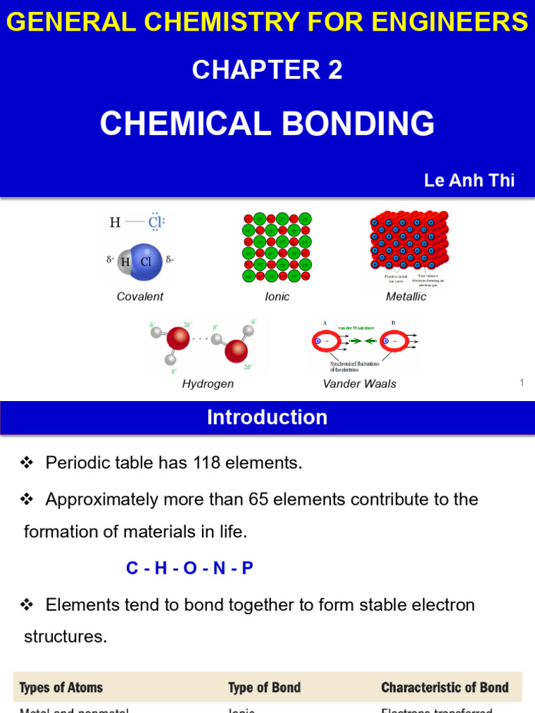 Chapter 2 - Chemical Bonding | PDF | Chemical Bond | Chemical Polarity